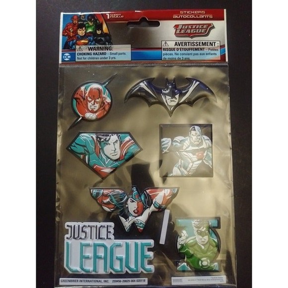 DC Comics | Toys | Dc Comics Justice League Stickers Autocollants Sheet ...